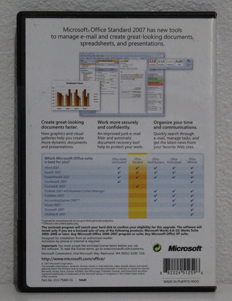 Microsoft Office Standard 2007 Service Desk Edition UPGRADE with ...