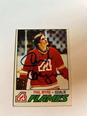 Phil Myre Signed 1977/78 Topps Atlanta Flames Card # 193 | eBay