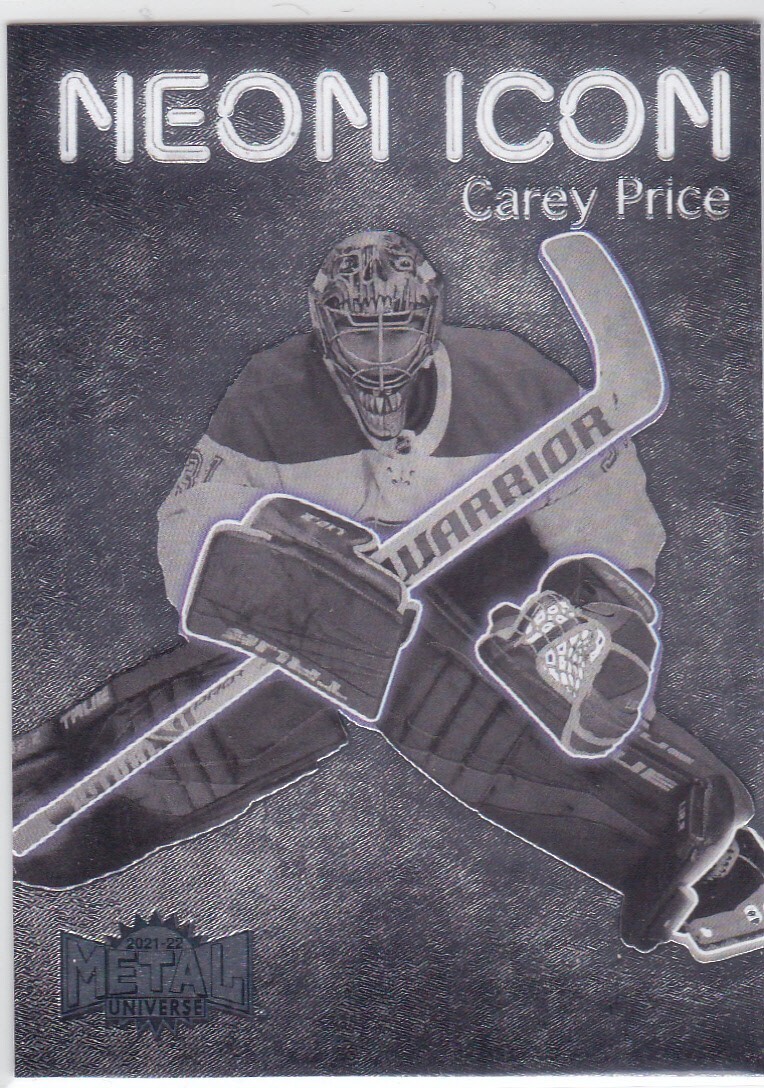 21/22 SKYBOX METAL..CAREY PRICE..NEON ICON..# NI-11..CANADIENS ...