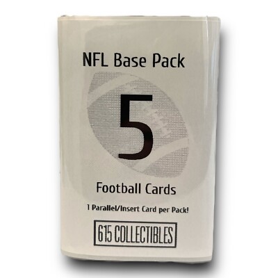 NFL BASE PACK - 100% HIT PARALLEL/INSERT - 5 FOOTBALL CARDS | eBay