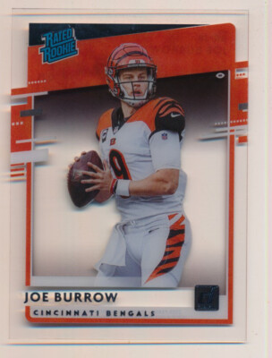 2020 Clearly Donruss Rated Rookie Joe Burrow RC Cincinnati Bengals | eBay