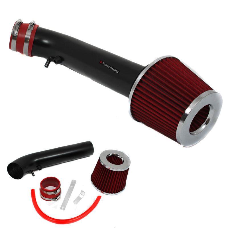 Matte Black/Red 96-98 Civic EX/HX 1.6L Short Ram Air Intake Induction ...