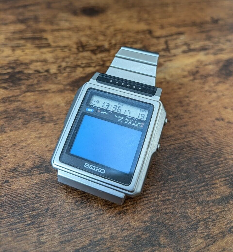 Vintage Seiko TV Watch T001-5019, New Battery! | eBay