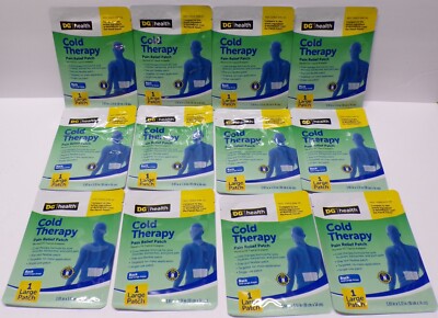 Lot of 12 DG Health Cold Therapy Pain Relief Patch 1 Large Patch Each ...
