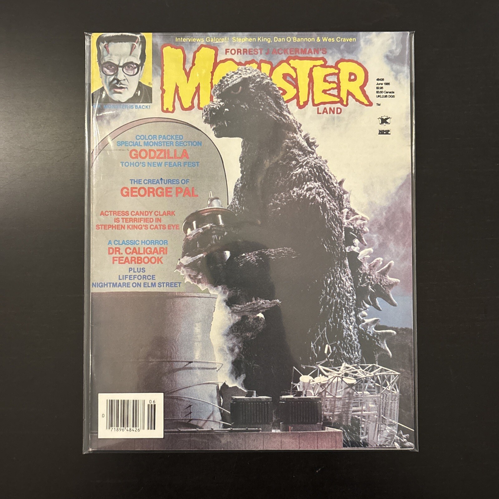 Godzilla Forrest J Ackerman's Monsterland Magazine #3 June 1985 | eBay