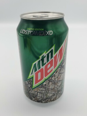 2016 Empty MOUNTAIN DEW Can Limited Edition Lost Camo XD Mtn Dew Can Mt ...