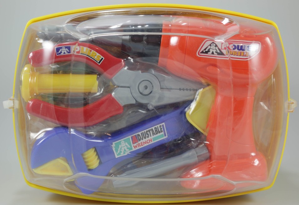 Toy Power Tool Set With Carrying Box 70 Pieces by Polyfect | eBay