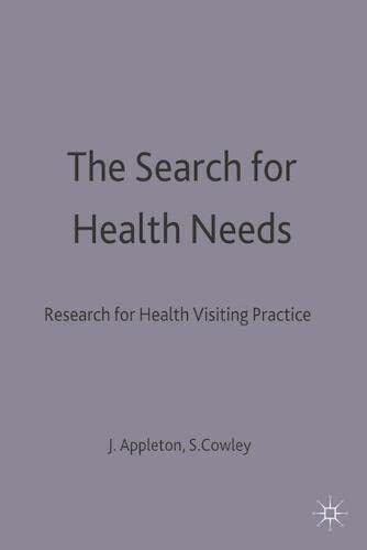 The Search for Health Needs: Research for Health Vis... 333721446 | eBay.de