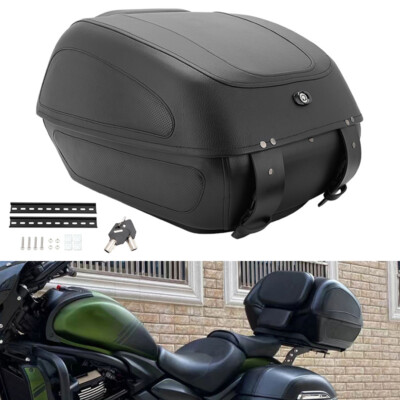 Motorcycle Tail Box Trunk Luggage Carrier Case Top Lock Storage For ...