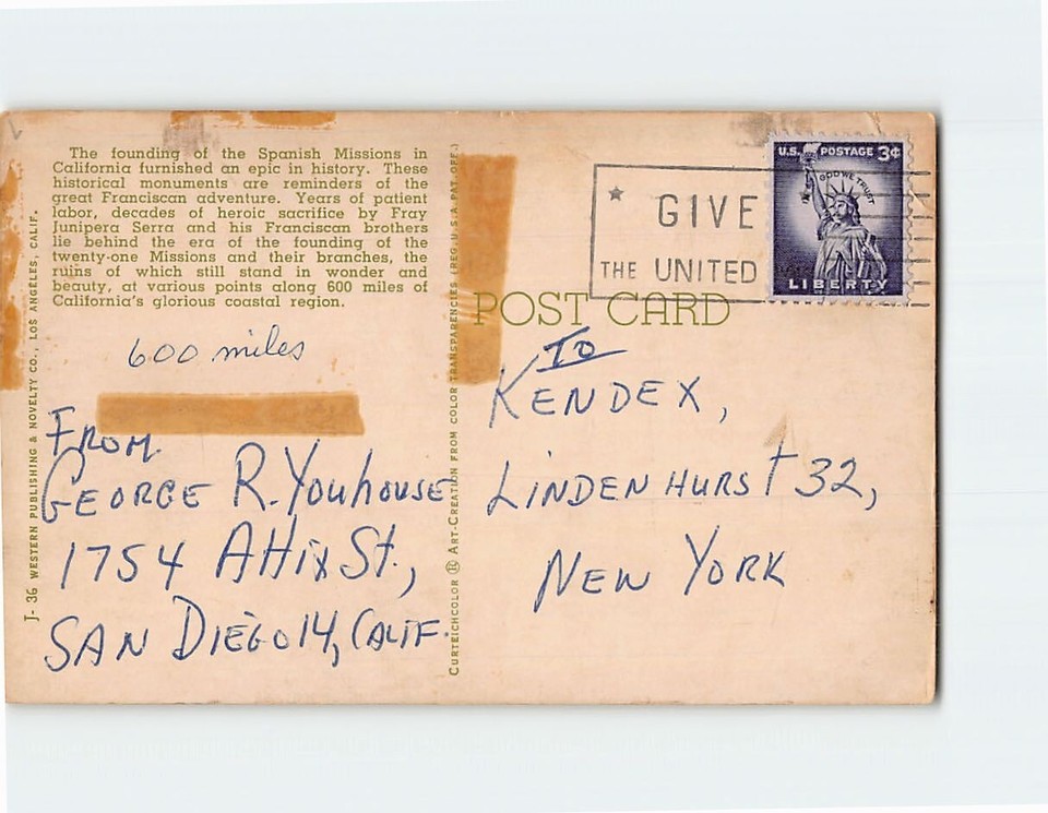 Postcard California Mission California USA | eBay UK