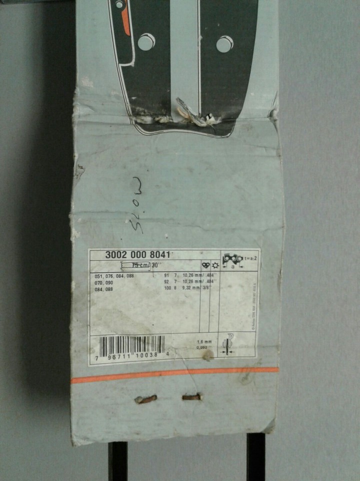 Stihl Guide bar Duromatic 75cm/30" - 3002 000 8041 .404" PITCH .063 ...