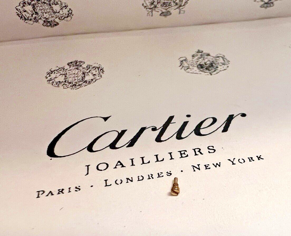 Cartier Screw 18K Yellow Gold SCREW 3.80 mm X 1.20 mm Authentic Swiss ...