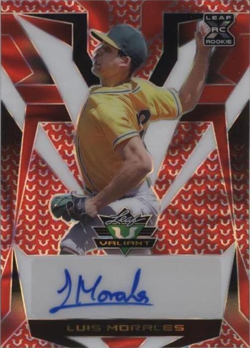 2023 Leaf Eclectic - Valiant Luis Morales #V-LM1 Red Lava /4 (AU, RC) for sale online | eBay