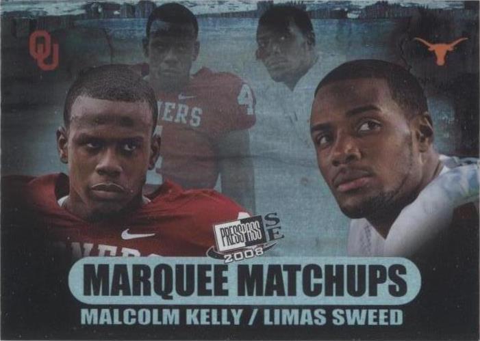 2008 Press Pass SE - Marquee Matchups Malcolm Kelly, Limas Sweed #MM-13 ...