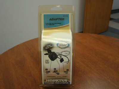 Hopkins Plug in simple Adapter 4 wire flat to 6 pole round & 4 wire ...