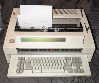 Vintage IBM Typewriter 6787 Wheelwriter 30 Series II | eBay