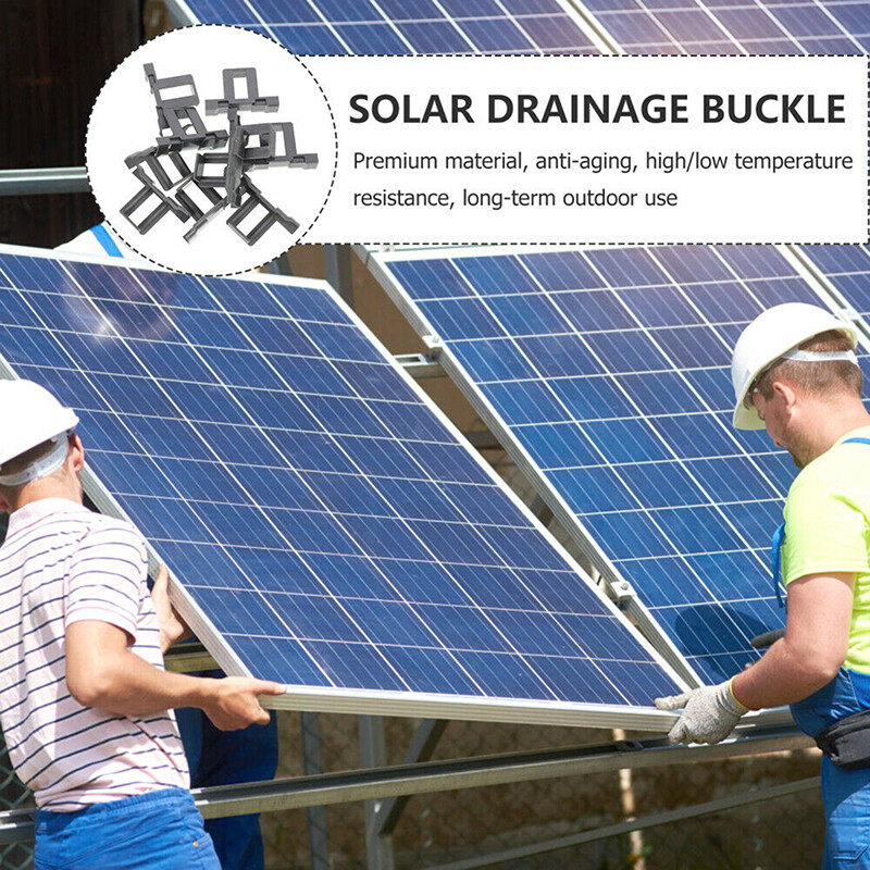 1/3/5/10/30/60X Solar Panel Photovoltaic Guide Water Drain Water ...