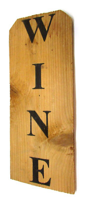 Primitive Rustic Wood Bar Decor 18" Tall Vertical Wood Black Letter ...