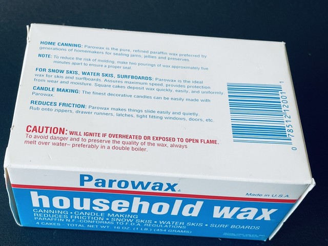 Parowax Household Wax Paraffin Canning Candle Snow Skis Surf Board. 2 ...