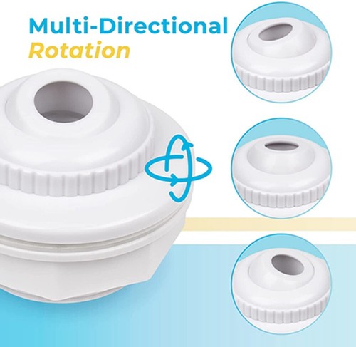 1/2 Pcs Above Ground Pool Complete Return Inlet Jet Fitting Draining ...