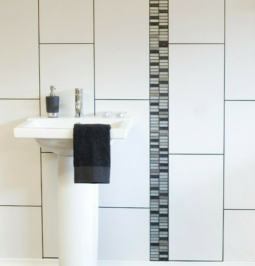 * 10cm CUT SAMPLES Ceramic White Bumpy Gloss Matt Flat Tiles Bathroom ...