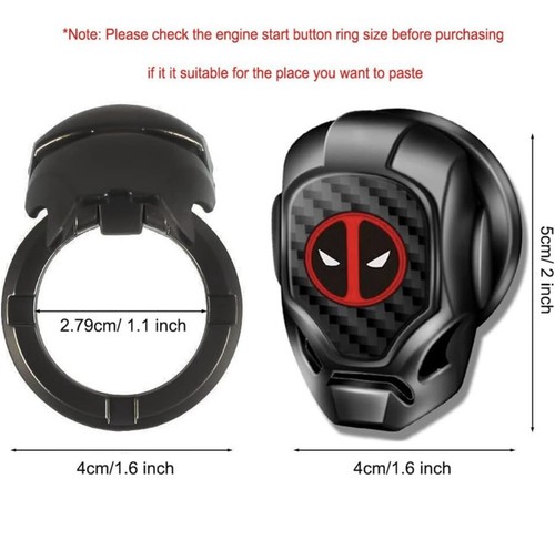 Car Push Start Button Cover 392 Scat Pack - Gun Metal - A0180 | eBay