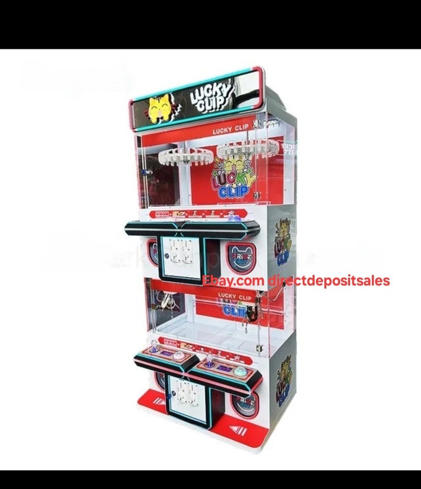 Rotating Spinning 48 Clip Prize Skill Redemption Claw Machine Arcade ...