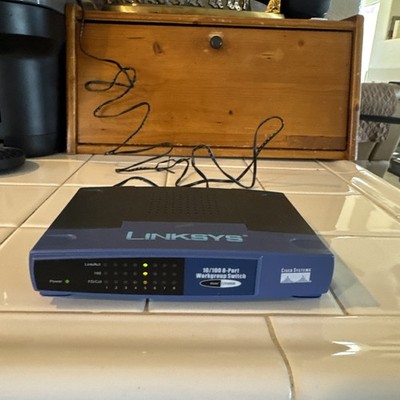 Linksys Cisco EZXS88W 8-Port 10/100 Ethernet Workgroup Switch w/ Power ...