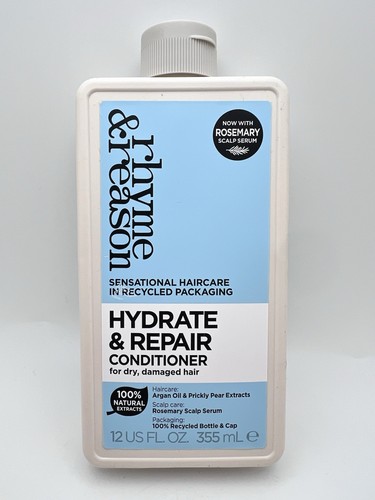 Rhyme & Reason Conditioner Hydrate & Repair for Dry Damaged Hair 12oz ...