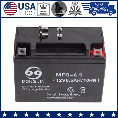 12V 6.5AH/10HR MFQ-6.5 Battery For Motorcycle Dirt Pit Bike Go Kart ATV ...