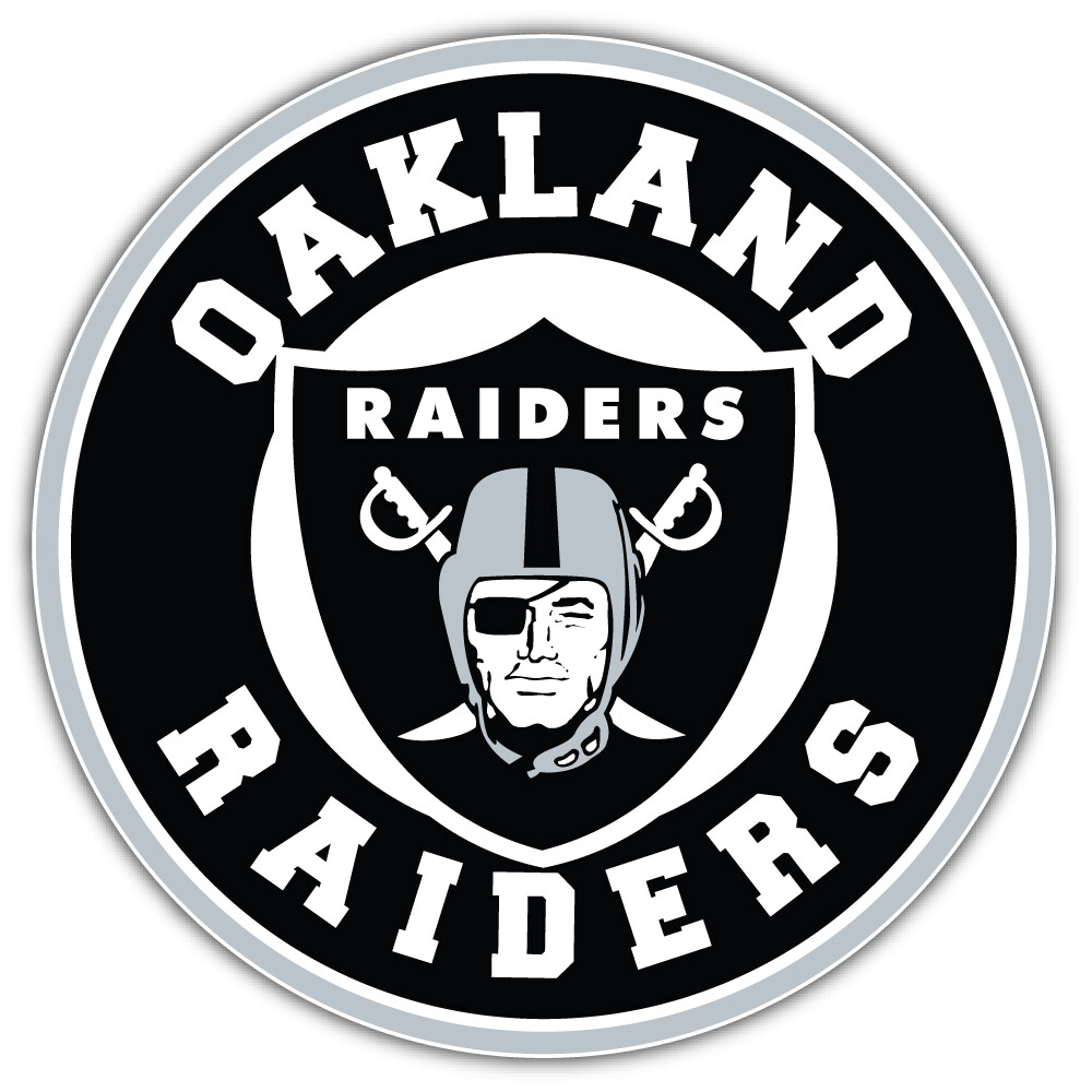 Oakland Raiders Logo NFL Sport Car Bumper Sticker Decal "SIZES" | eBay
