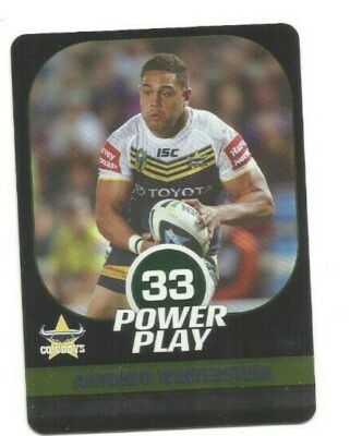 2015 NRL POWER PLAY COWBOYS ANTONIO WINTERSTEIN FOIL PARALLEL P44 CARD ...