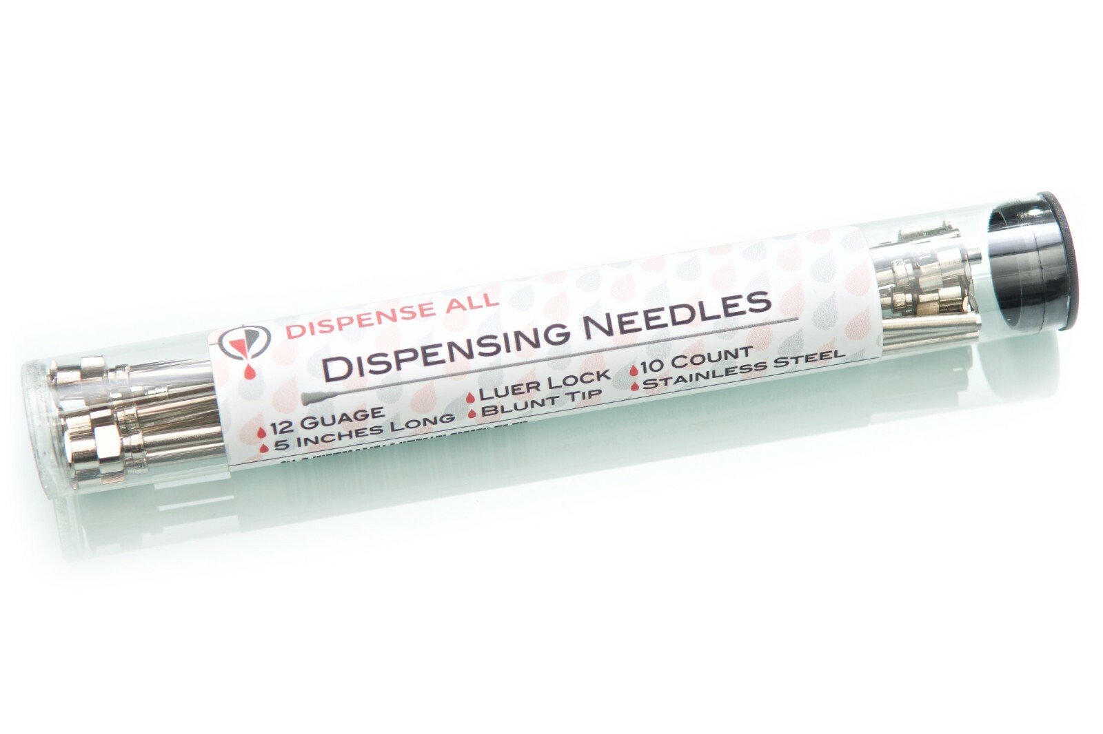 Dispense All - 10 Pack - 5" Dispensing Needle - Blunt Tip, Luer Lock ...