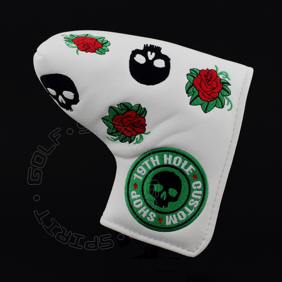 Skull Rose Head Cover for Ping Anser Shea 1/2 Wach-E/Craz-E Blade ...