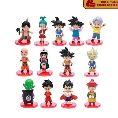 Dragon Ball Z Son Goku Gohan Vegeta Trunks 13Pcs PVC Figure Cake Topper ...