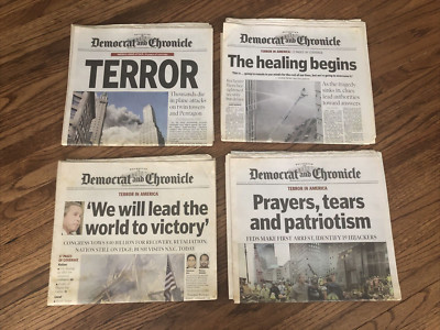 Democrat And Chronicle America Under Attack 911 Terrorist 4 days 9/12 ...