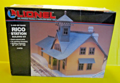 Vintage LIONEL 6-2709 RICO STATION BUILDING KIT TRAIN O GAUGE STRUCTURE ...