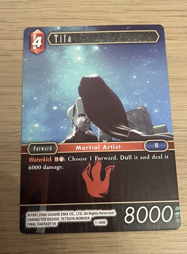 Carte 1-189S Tifa Final fantasy trading card game Square Enix Us ...