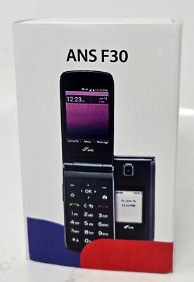 ANS F30 8GB Black Flip Phone, Unlocked Worldwide, AT&T T-Mobile New ...