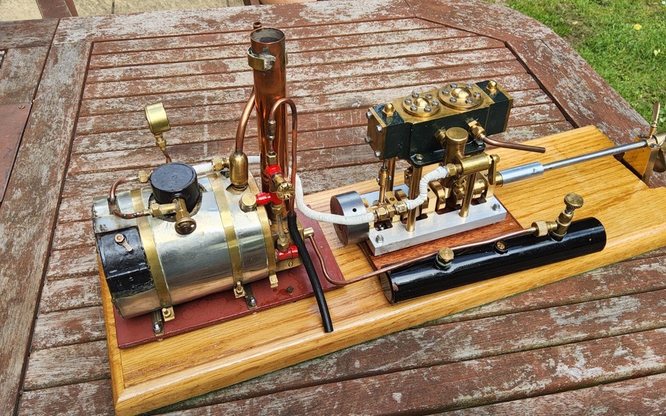 live steam marine plant,compound engine, boiler and prop shaft ...