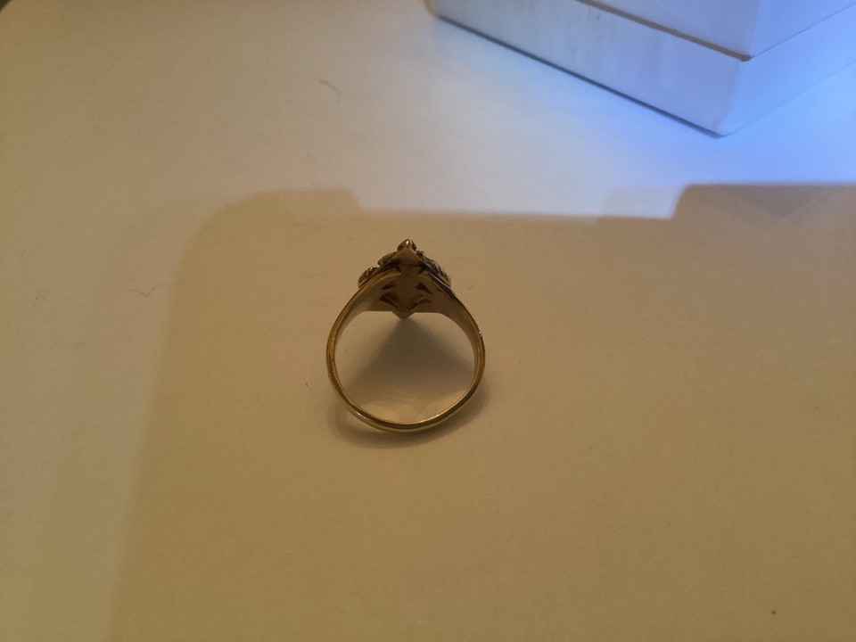 Vintage Alaska gold nuggets on 10k gold ring with Jade center signed MR ...