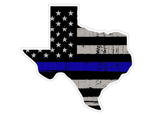 State of Texas Thin Blue Line Sticker Vinyl Decal Multiple Sizes ...