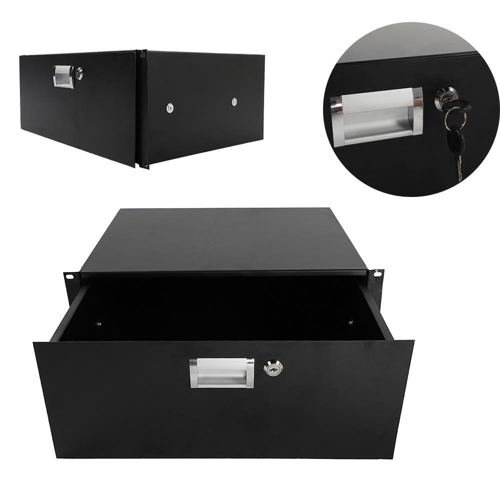 19 Inch Rack Mount 4U Locking Drawer Audio | Grelly USA