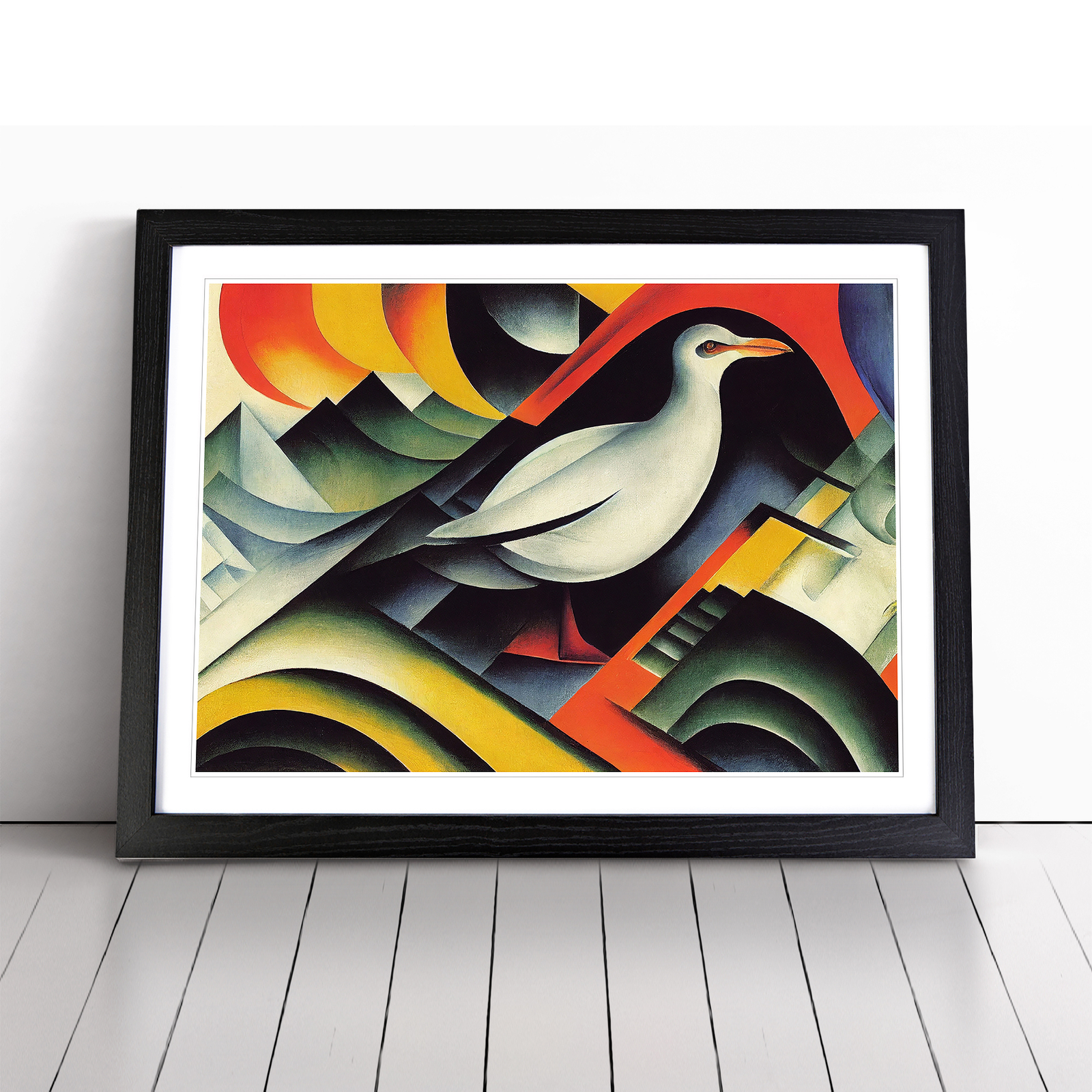 Abstract Seagull Wall Art Print Framed Canvas Picture Poster Decor ...