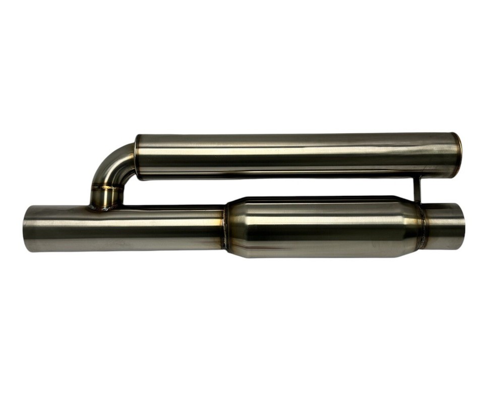 2.5" Inch Resonator Muffler Helmholtz Style Ultra Quiet Wave Cut ...