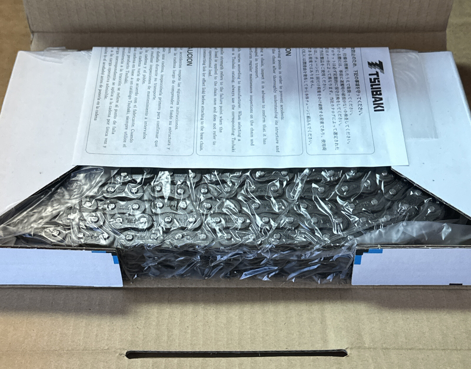 NEW IN BOX- Tsubaki RS40-2-RP-U Double Strand Roller Chain 10ft 240 ...