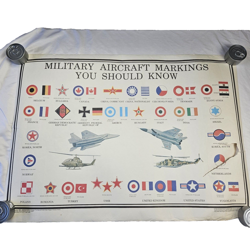 Miltary Aircraft Markings Poster 1988 GTA 44-2-7 Army Training 32 by 22 ...