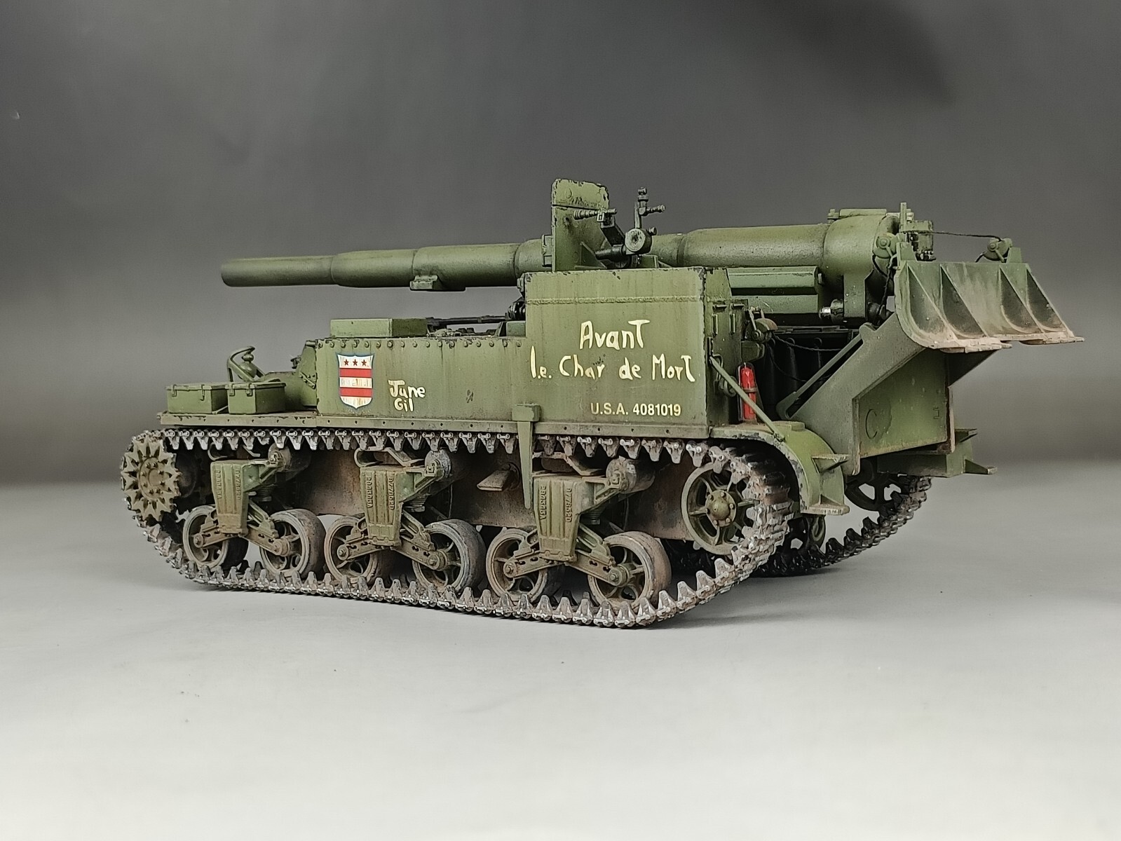 1/35 Built WWII U.S M12 155mm Gun Motor Carriage Howitzer Model | eBay