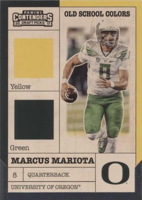 2017 Panini Contenders Draft Picks - Old School Colors Marcus Mariota ...