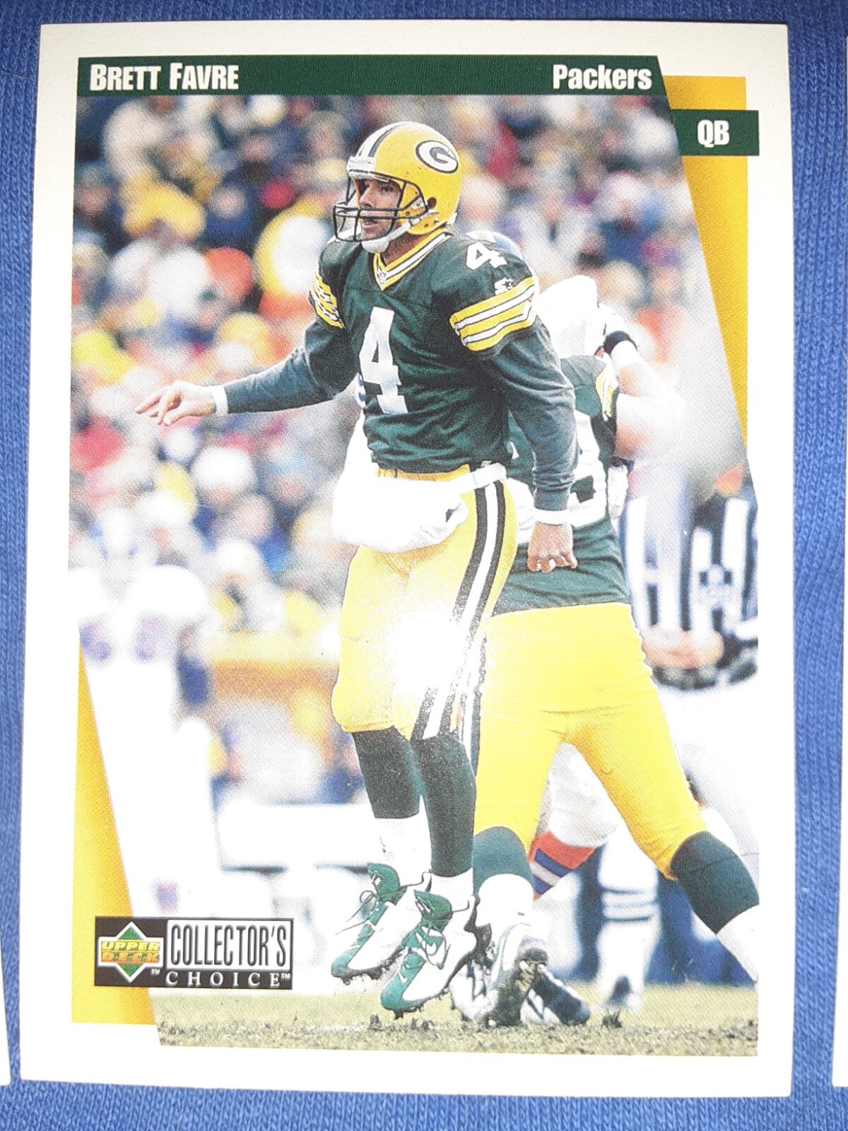 1997 Collector's Choice 224 Brett Favre Green Bay Packers Football Card ...